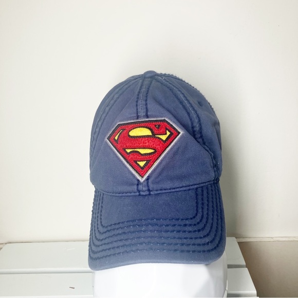 DC Comics | Accessories | Dc Comics Superman Vintage Cap Hat Euc | Poshmark
